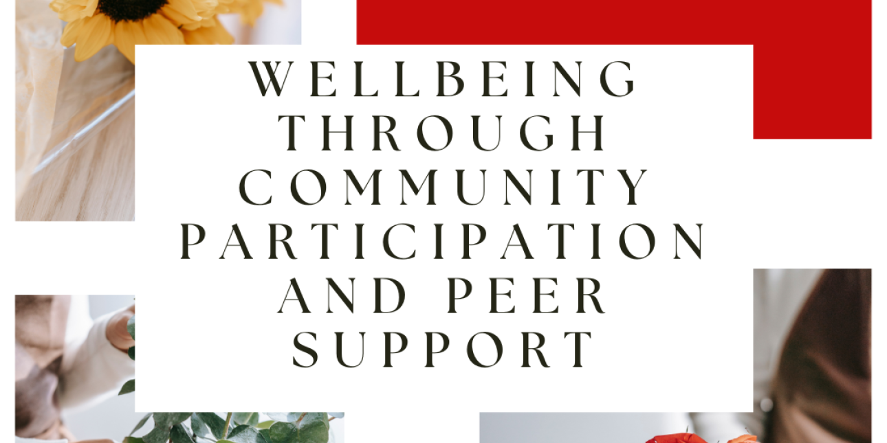 Wellbeing Through Community Participation and Peer Support - Online Course - July 2025 ...
